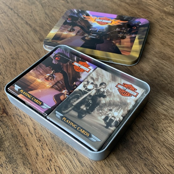 Harley-Davidson | Dining | Harley Davidson Motorcycle Playing Cards ...